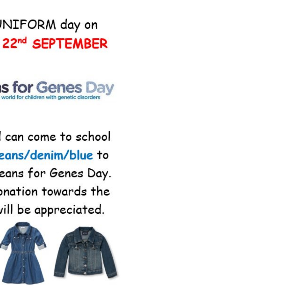 Mission Grove Primary School - Jeans for genes